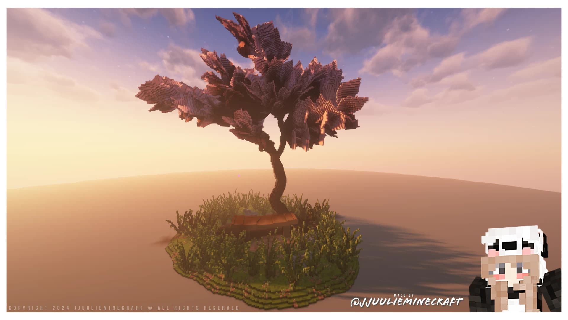 Sakura Tree Map by JJuulie for Minecraft 1.20+