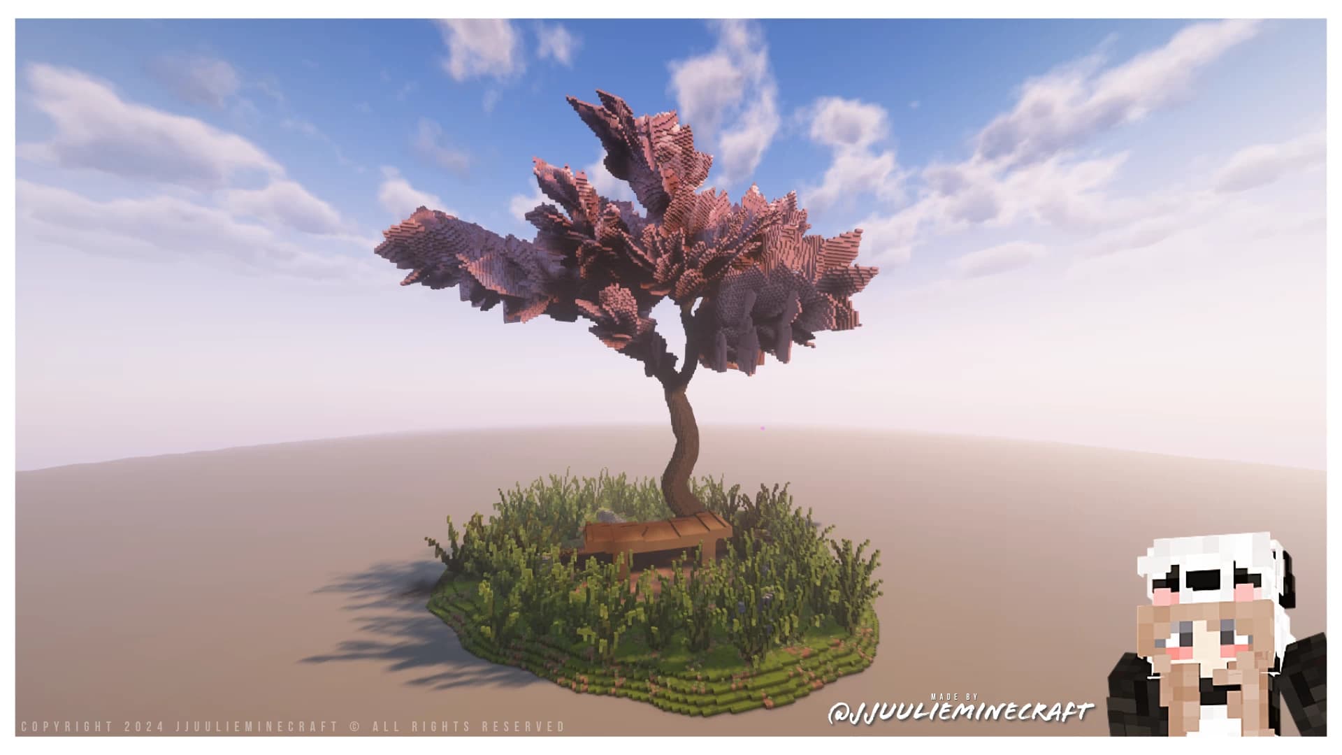 Sakura Tree Map by JJuulie for Minecraft 1.20+